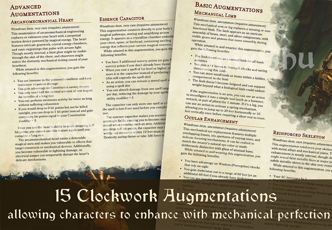 Codex Automatica: Mechanical Spells and Clockwork Augmentations