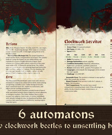 Codex Automatica: Dark Mechanical Monster Manual for 5e