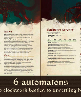Codex Automatica: Dark Mechanical Monster Manual for 5e