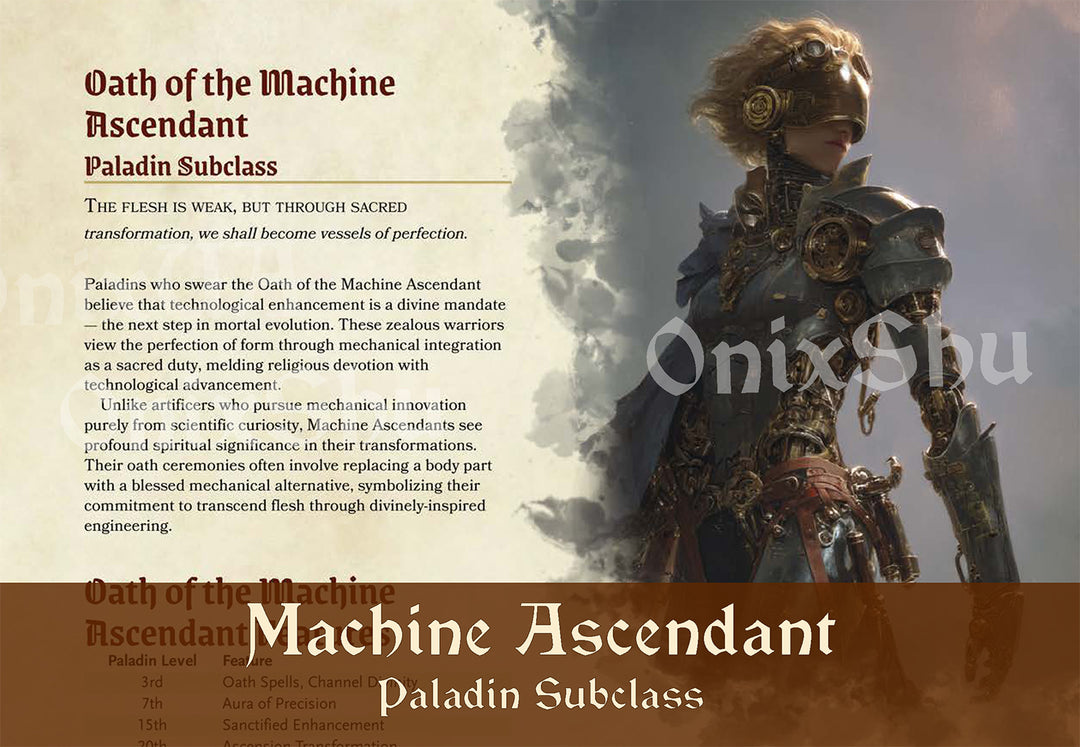 Codex Automatica: Seven Mechanical Subclasses