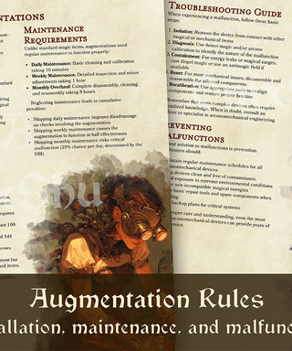 Codex Automatica: Mechanical Spells and Clockwork Augmentations