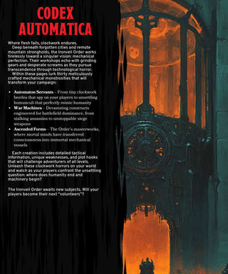 Codex Automatica: Dark Mechanical Monster Manual for 5e