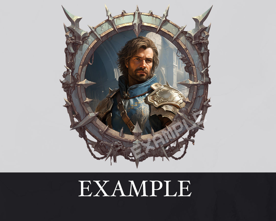 Warrior D&D Token Frame | Digital Border for DnD Fighters