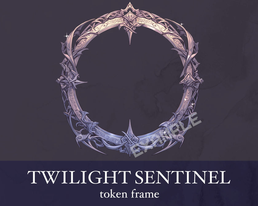 Twilight Paladin/Cleric Token Frame - D&D Digital Border