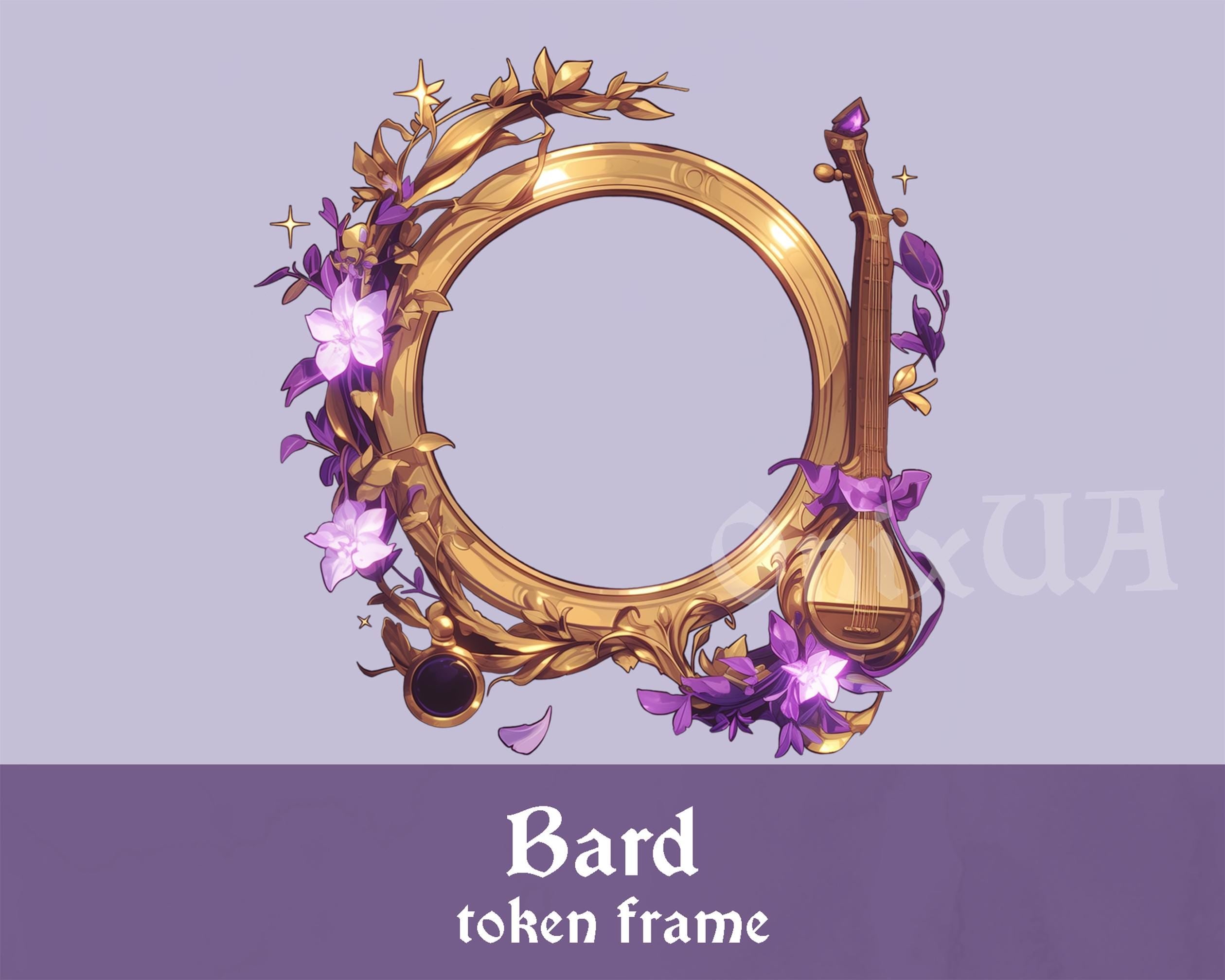 Bard Token Frame | Digital Token Border for D&D