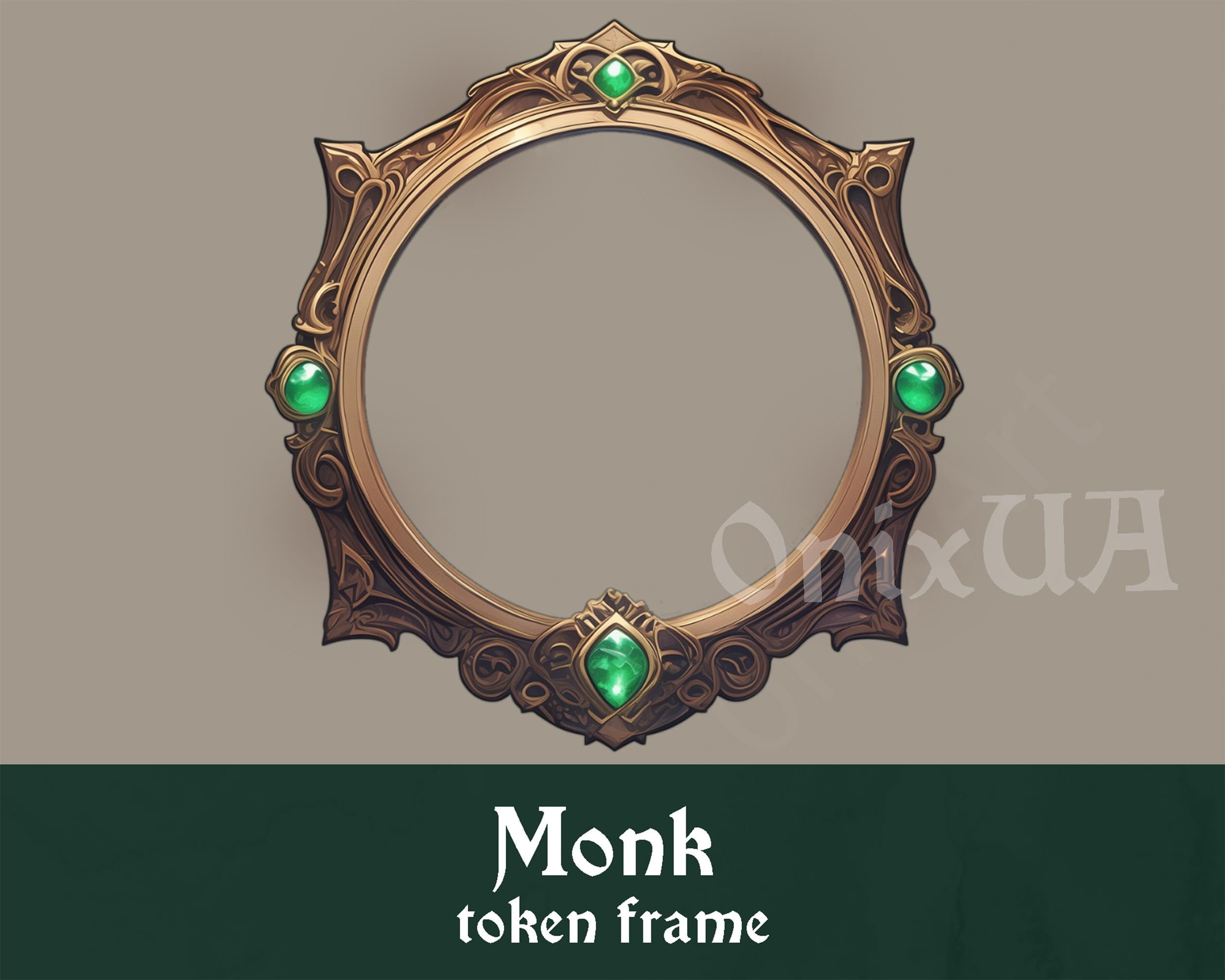 Monk Token Frame | Digital Token Border for D&D