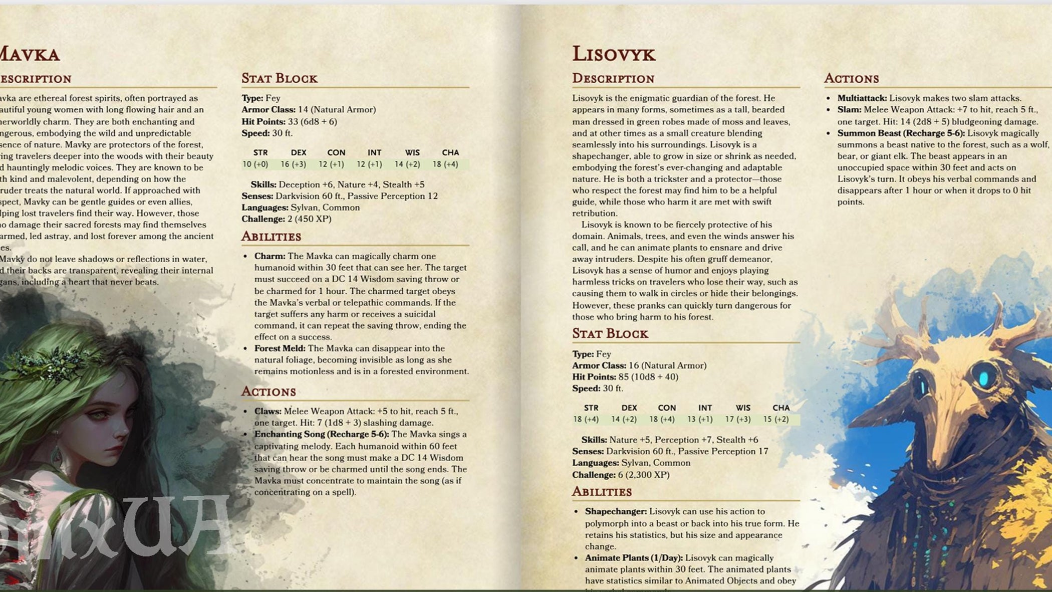 Delve into Ukrainian Fantasy DnD with Magic, Creatures, & Subclasses