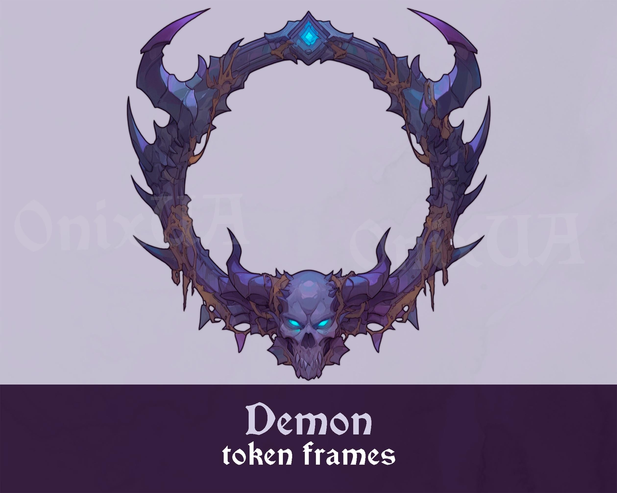Demon Token Frame | Digital Token Border for D&D