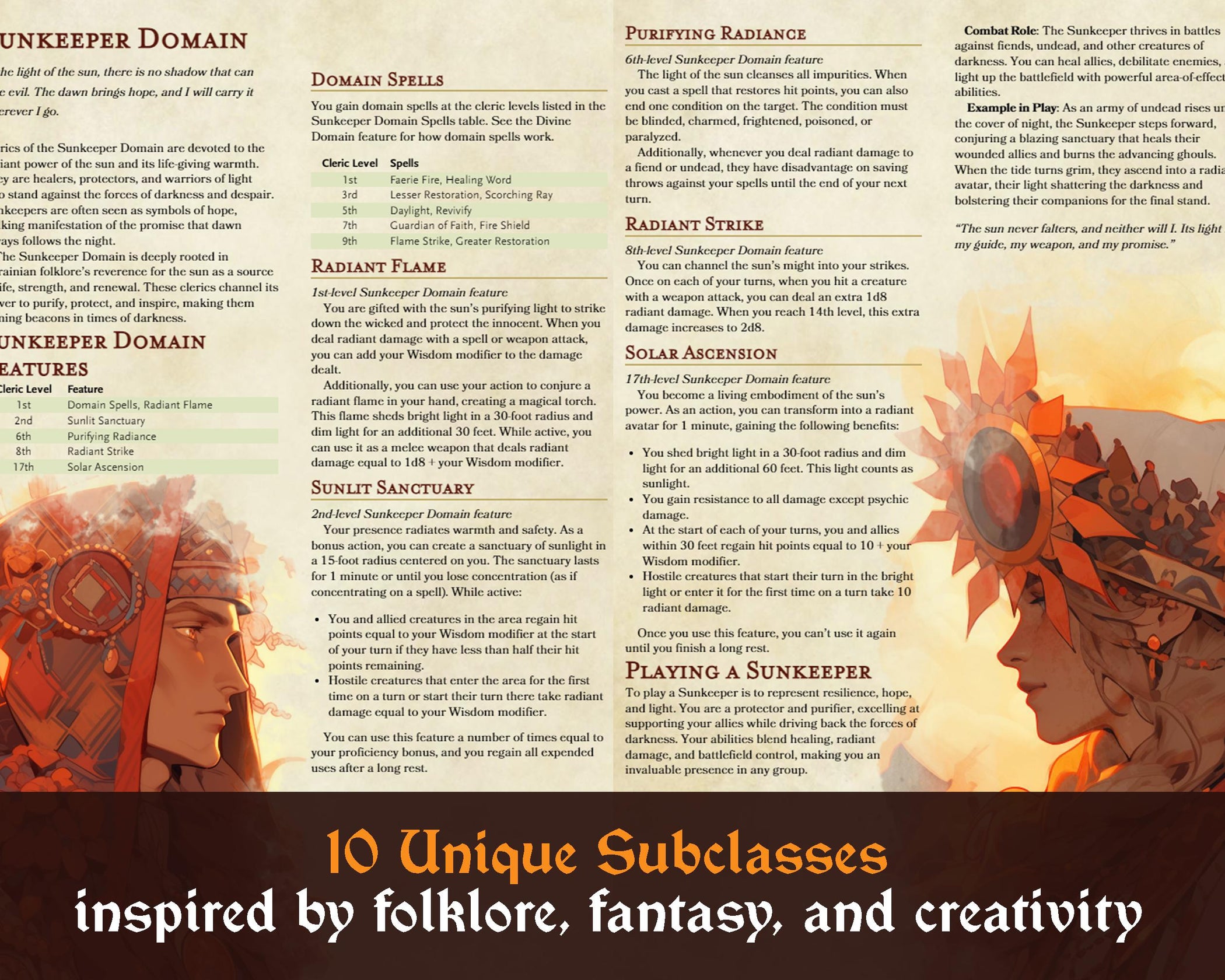 Delve into Ukrainian Fantasy DnD with Magic, Creatures, & Subclasses