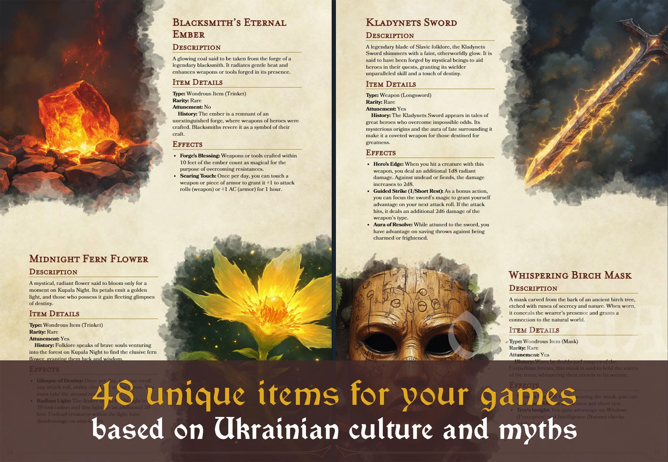 Delve into Ukrainian Fantasy DnD with Magic, Creatures, & Subclasses
