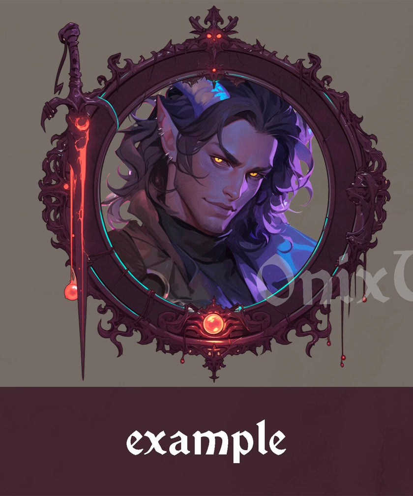 Hexblade Warlock Token Frame | Digital Token Border for D&D – OnixShu ...