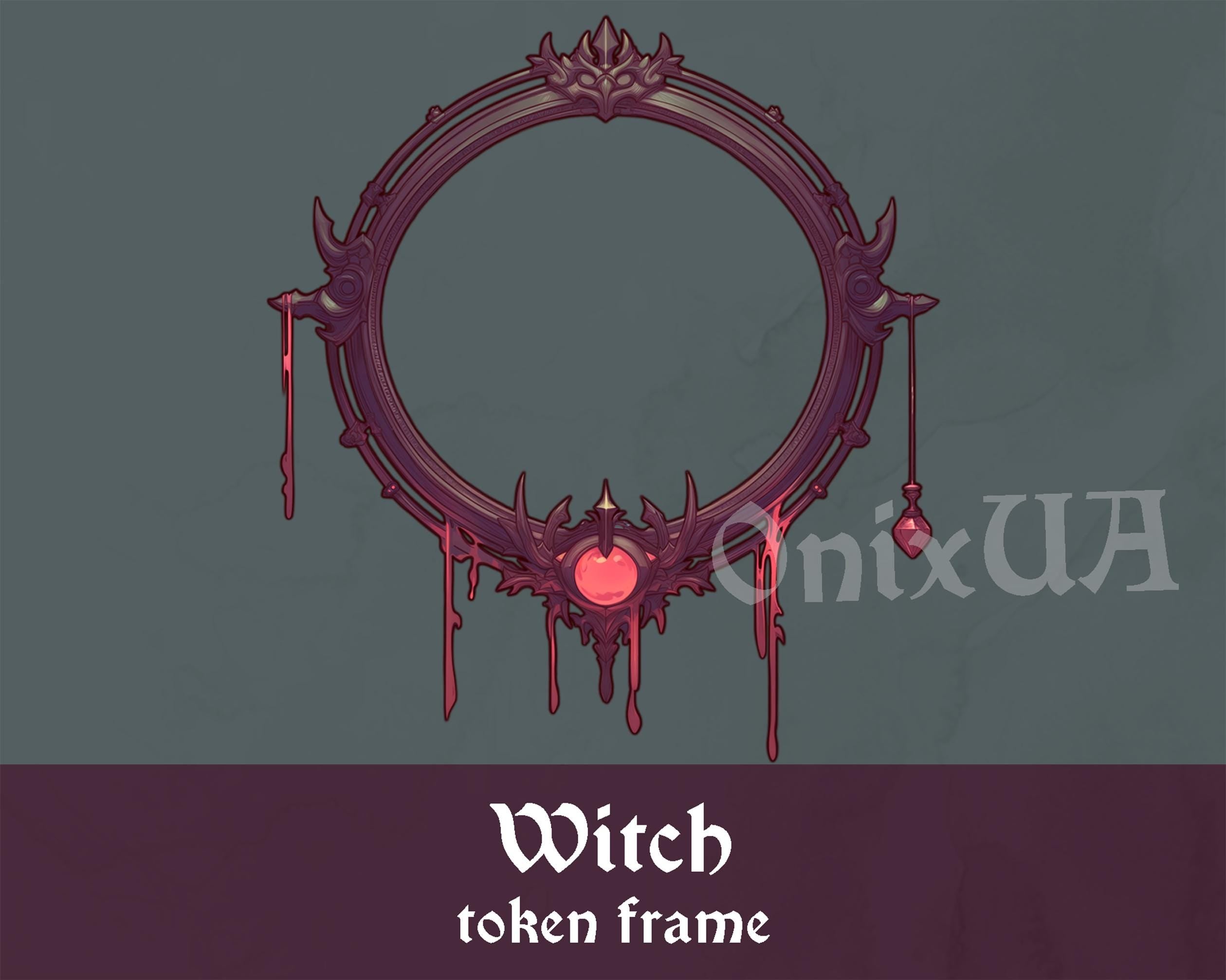 Witch Token Border | Digital Token Frame for D&D