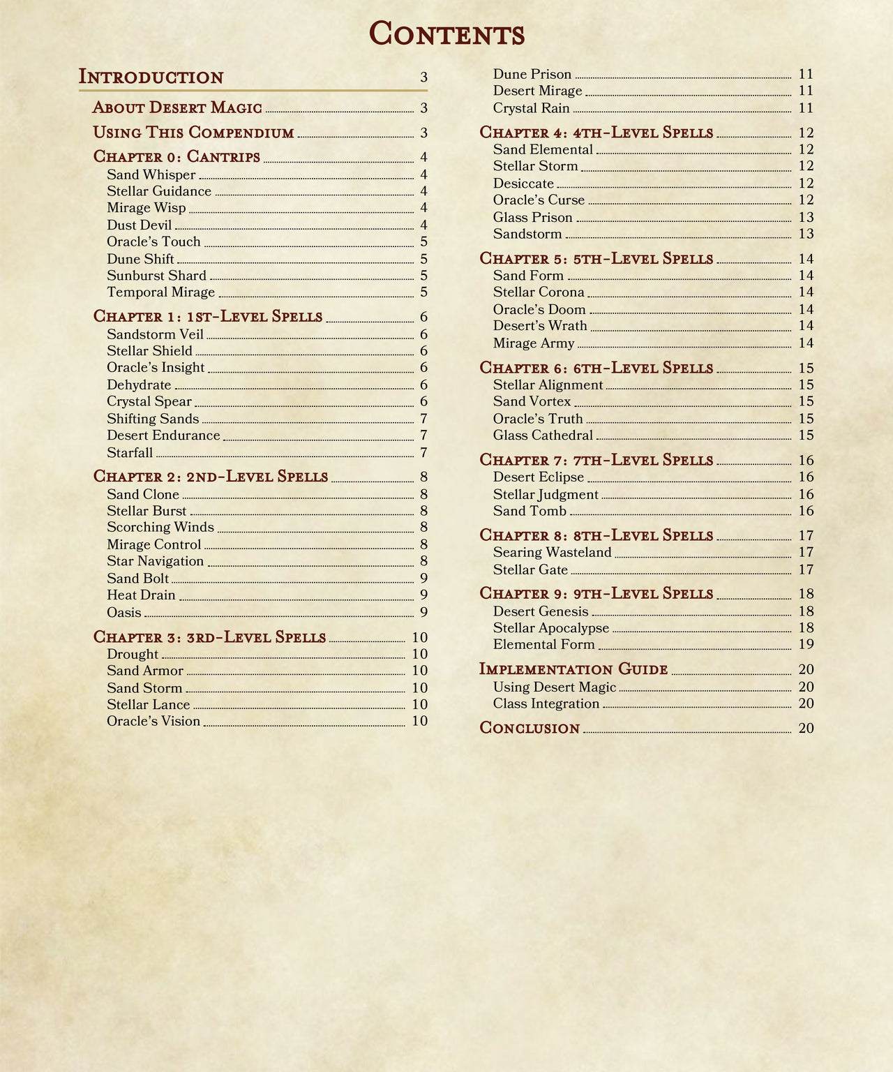 Forgotten Sands: Desert and Stellar Spells for 5e – OnixShu Fantasy ...