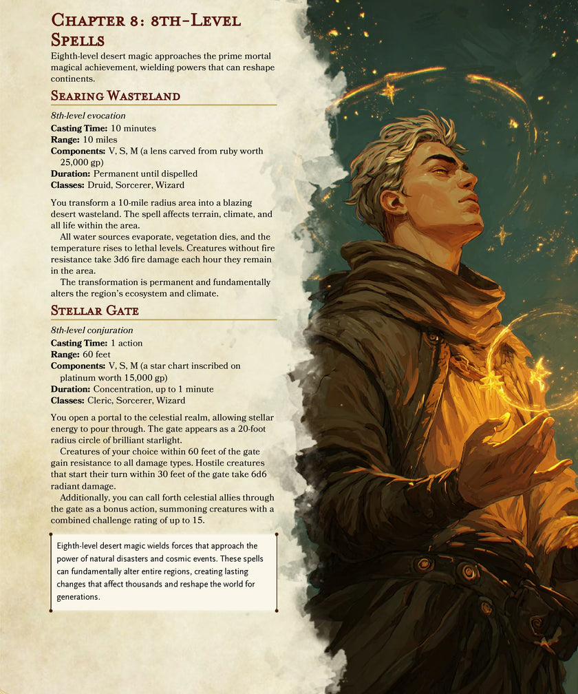 Forgotten Sands: Desert and Stellar Spells for 5e – OnixShu Fantasy ...